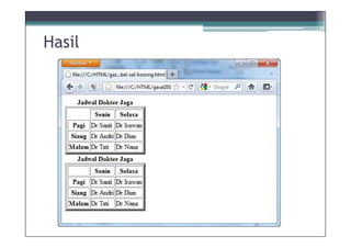 6.materi pemanfaatan tabel (ok) | PPT