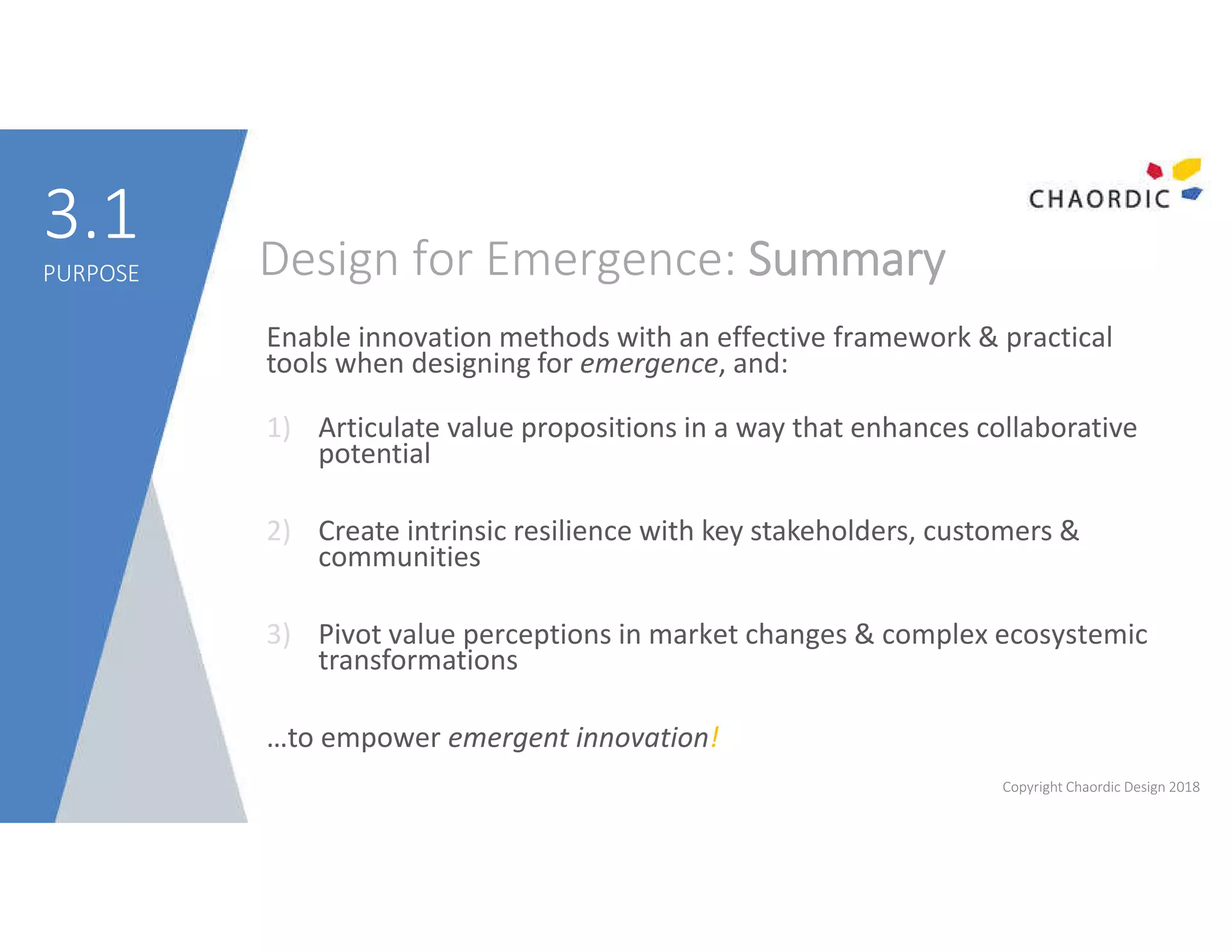 Design for Emergence – Enabling Stakeholder Liminal Transitions and ...
