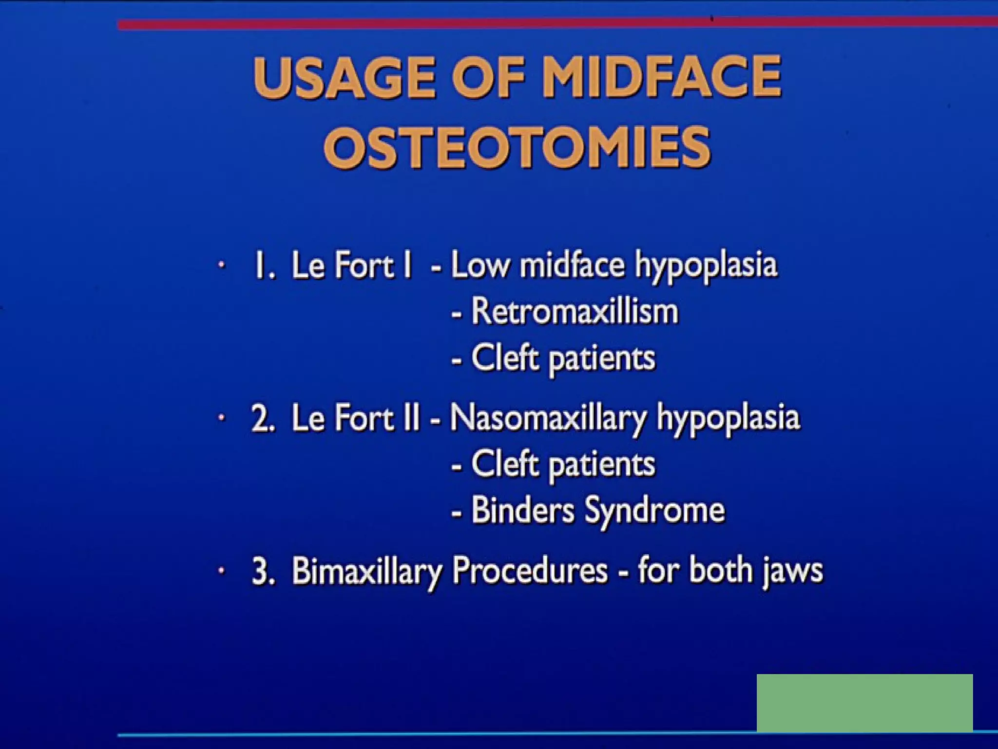 6 maxillary osteotomies | PPT