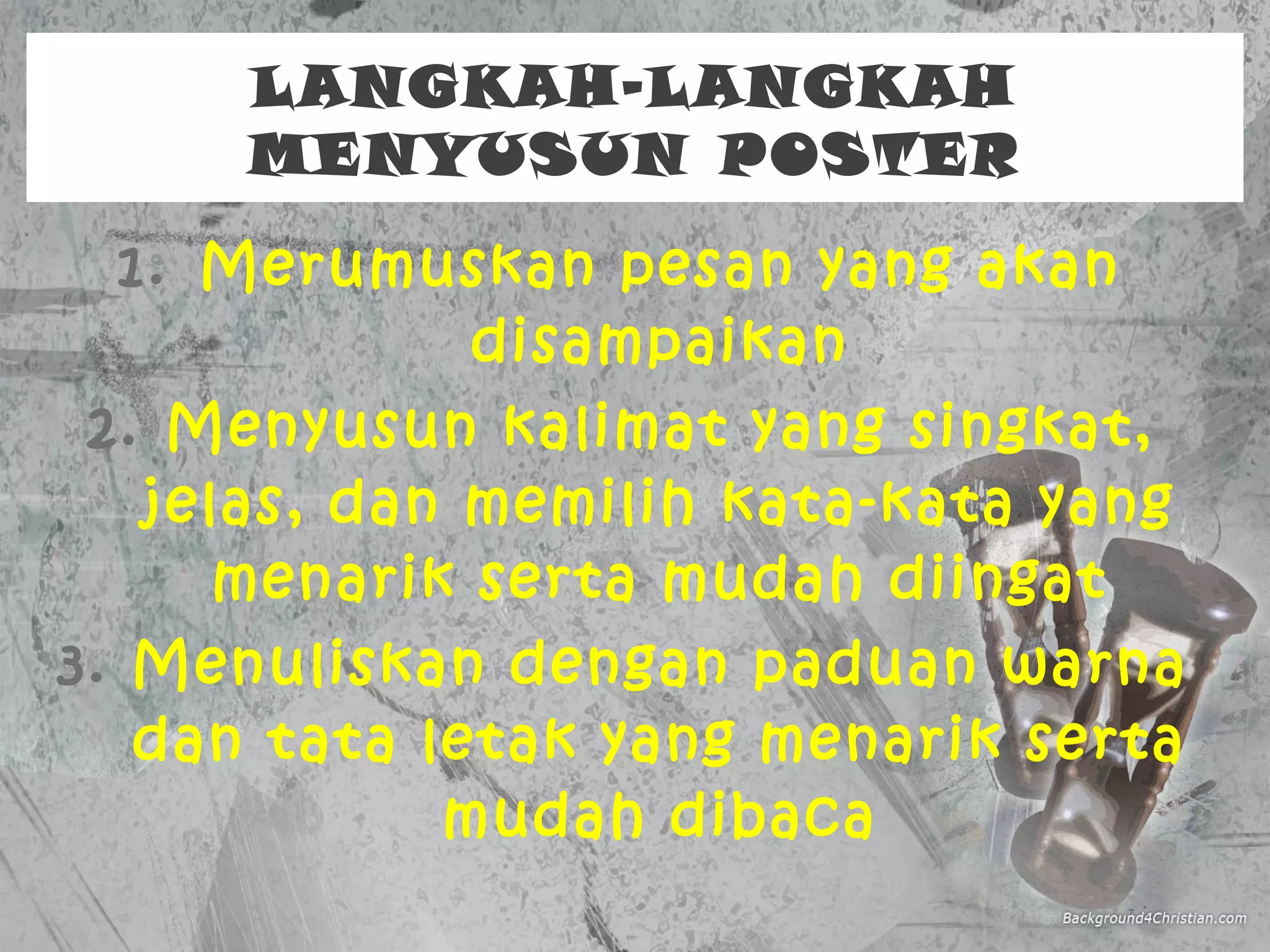 6. menulis slogan atau poster | PPT