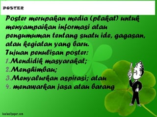 6. menulis slogan atau poster | PPT