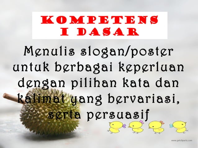 6. menulis slogan atau poster | PPT