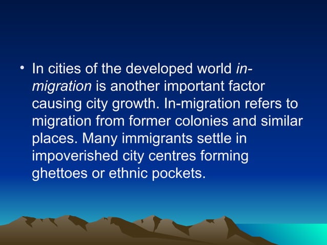6. migration | PPT | Land and Farms | Real Estate