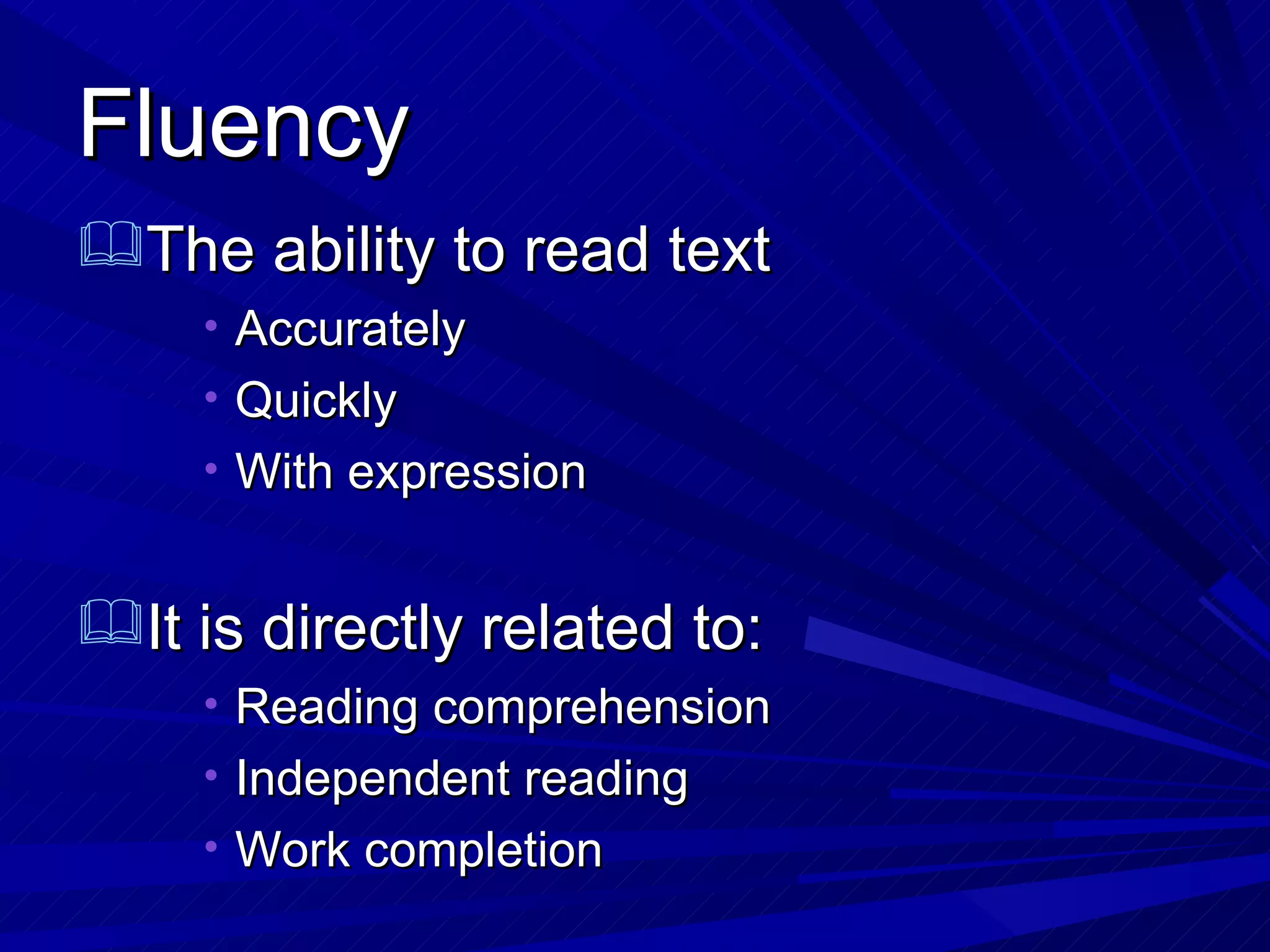 6 Minute Solutions - Building Fluency | PPT