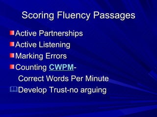 6 Minute Solutions - Building Fluency | PPT
