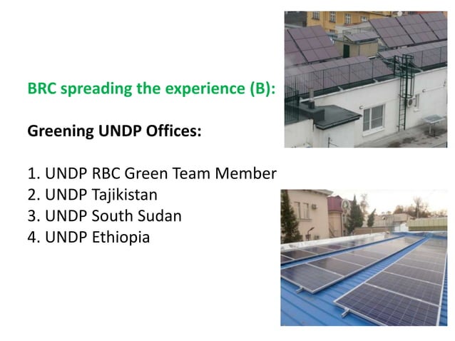 6 miroslav hrenovcik undp brc greening activity | PPT