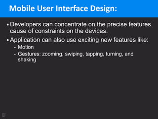 6 mobile user interface design bb | PPTX