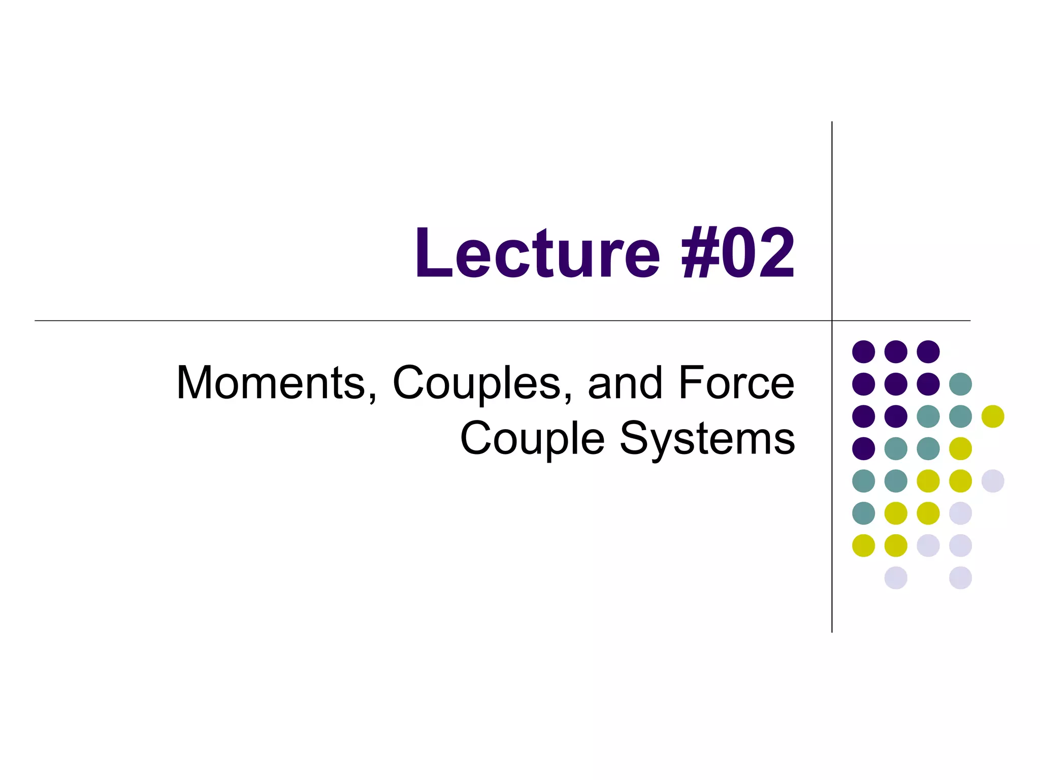 moments couples and force couple systems by ahmad khan | PPT