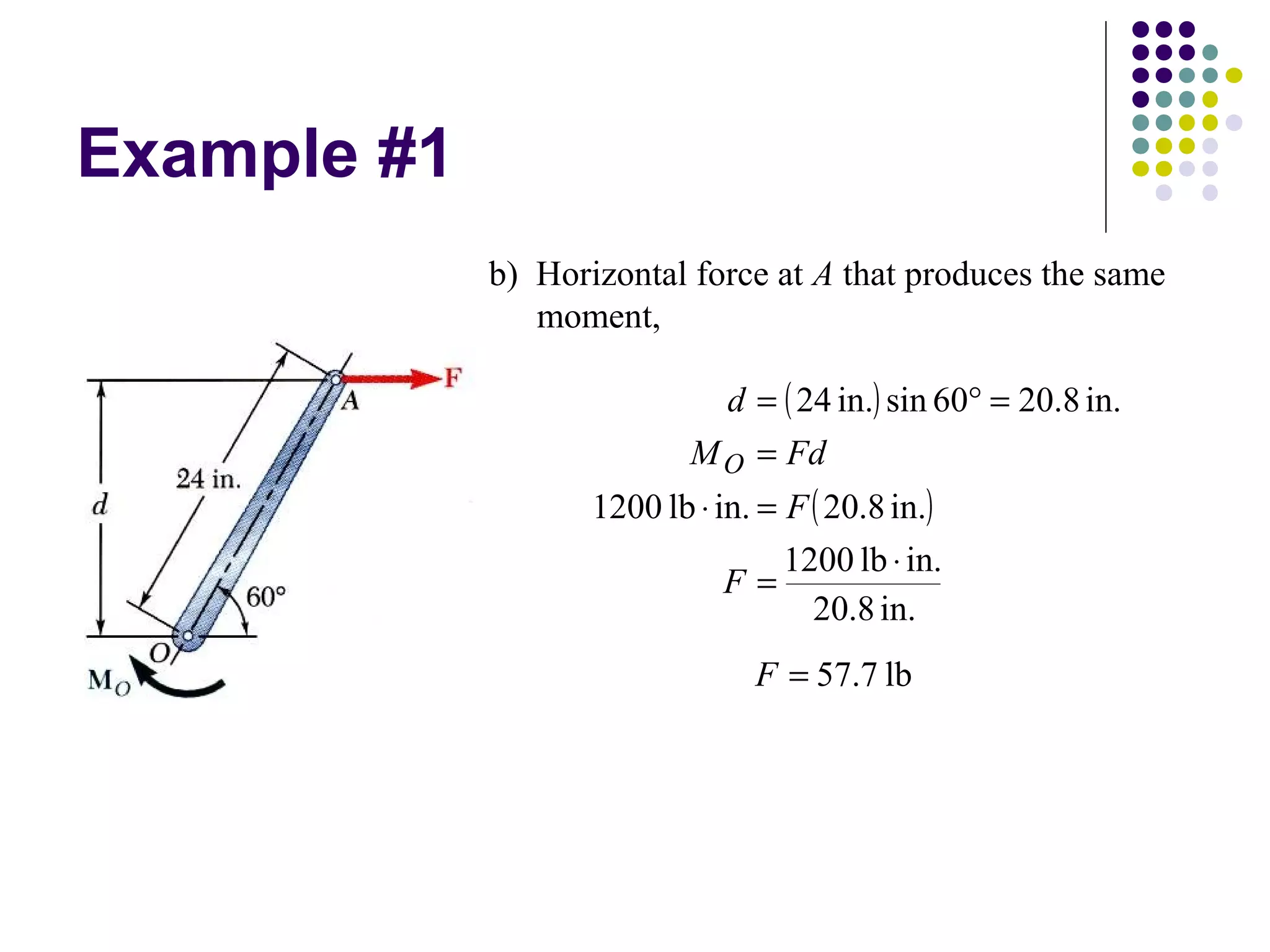 moments couples and force couple systems by ahmad khan | PPT