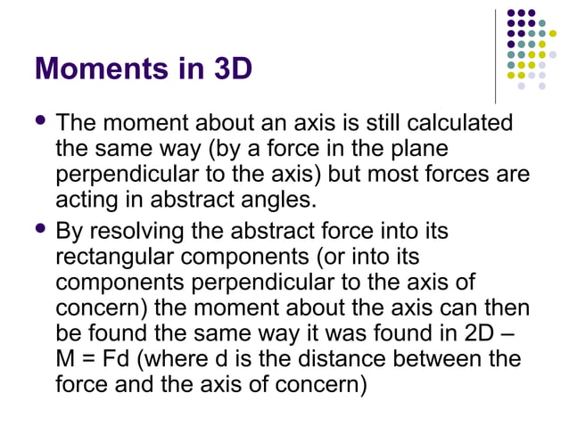 moments couples and force couple systems by ahmad khan | PPT