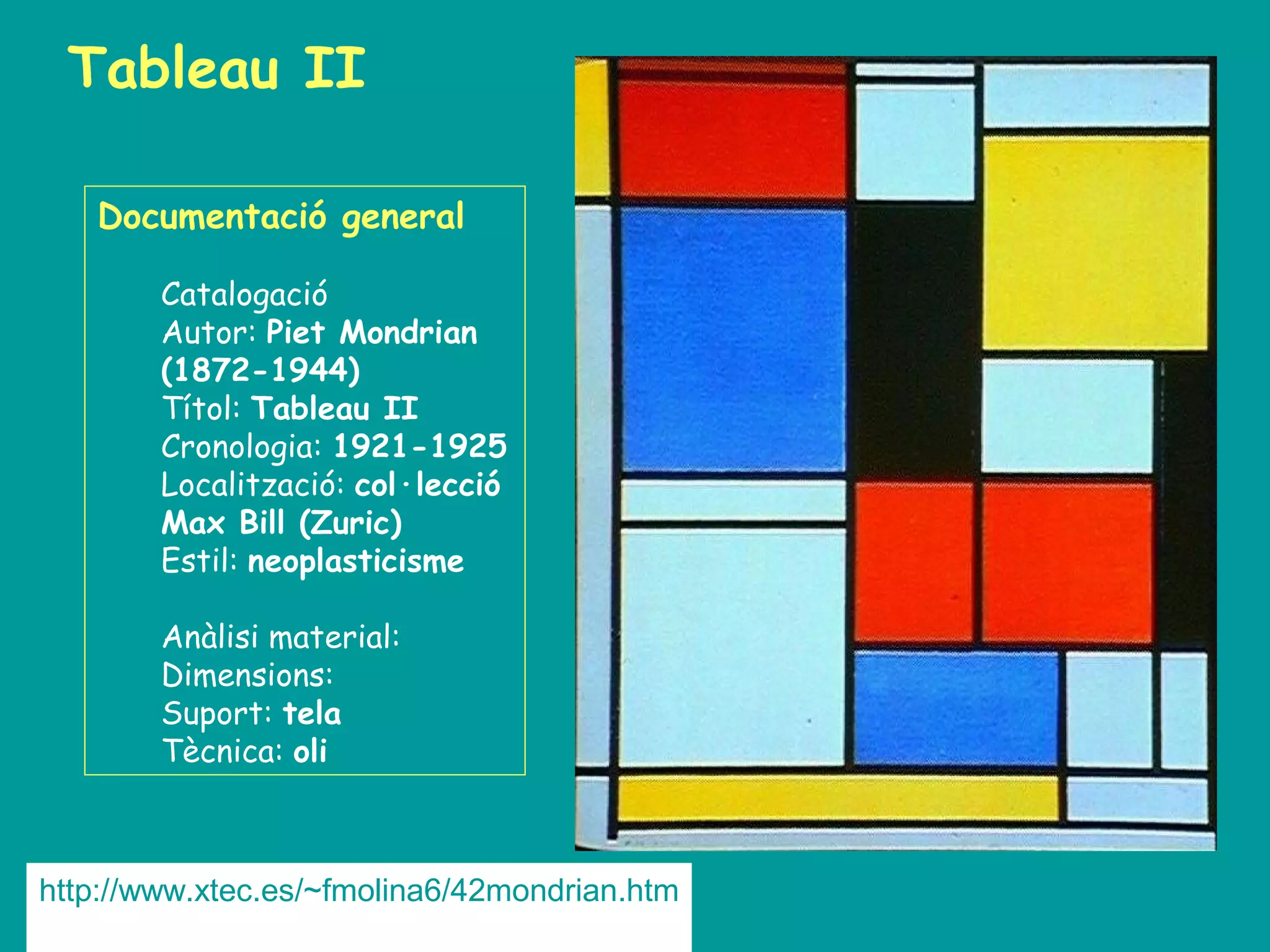 Mondrian: Tableau II | PPT