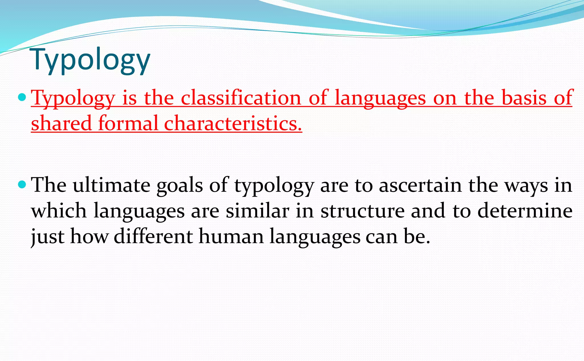 Morphological typology/ Morphological Operations | PPTX
