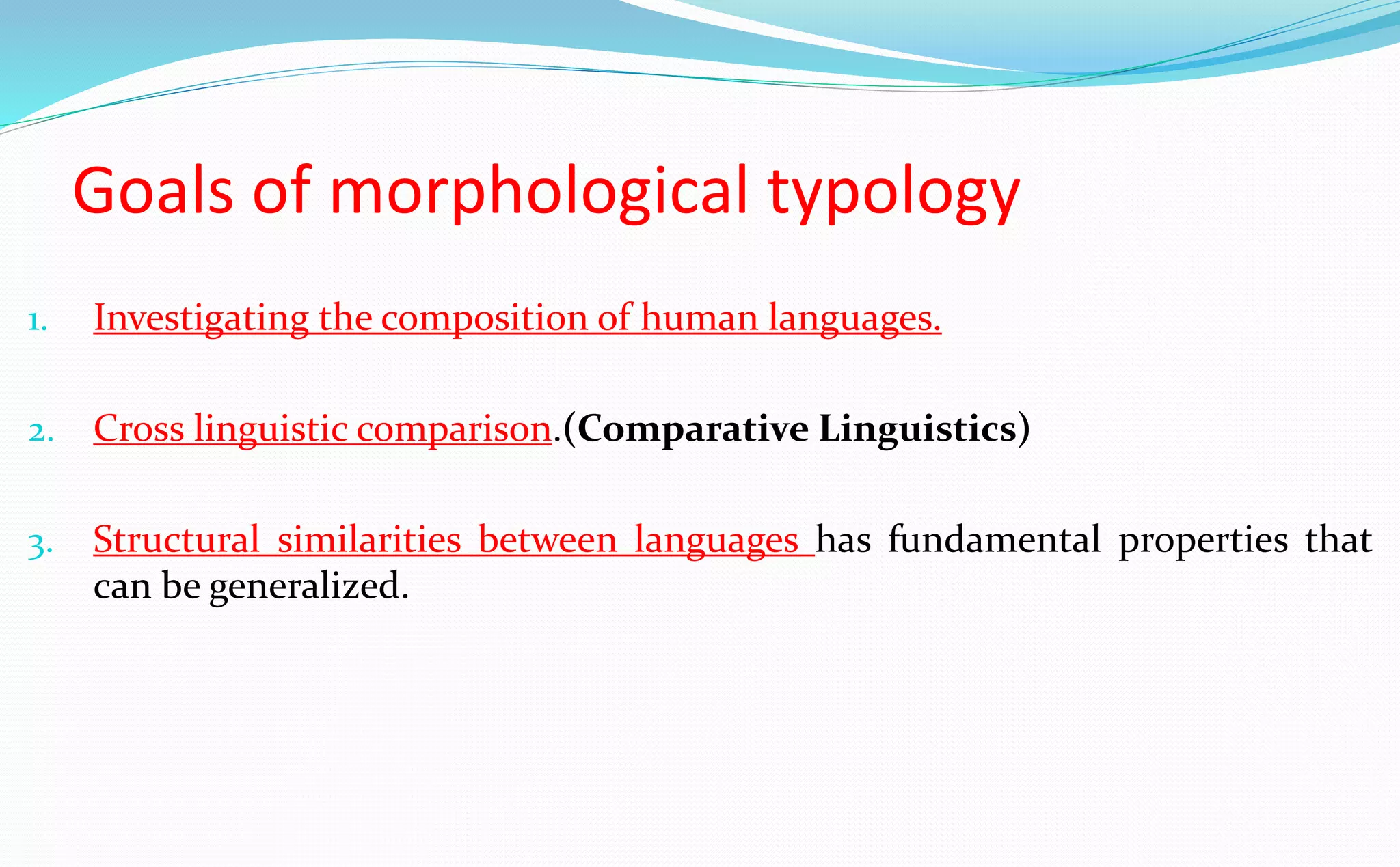 Morphological typology/ Morphological Operations | PPTX
