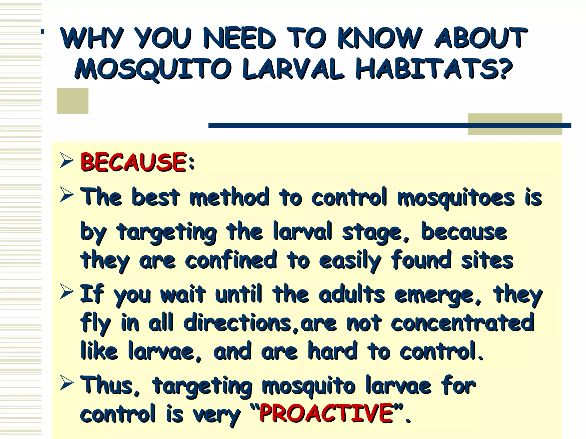 6 Mosquitoes, Their Life Cycle And Larval Habitats | PPT