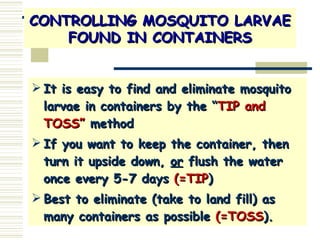 6 Mosquitoes, Their Life Cycle And Larval Habitats | PPT