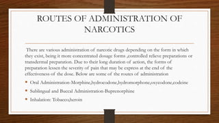narcotics | PPTX