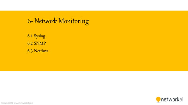 CCNA Network Monitoring | PPTX | Computer Networking | Computing