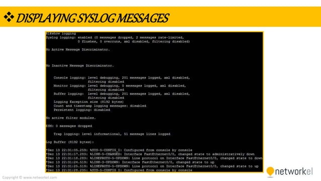 CCNA Network Monitoring | PPTX | Computer Networking | Computing