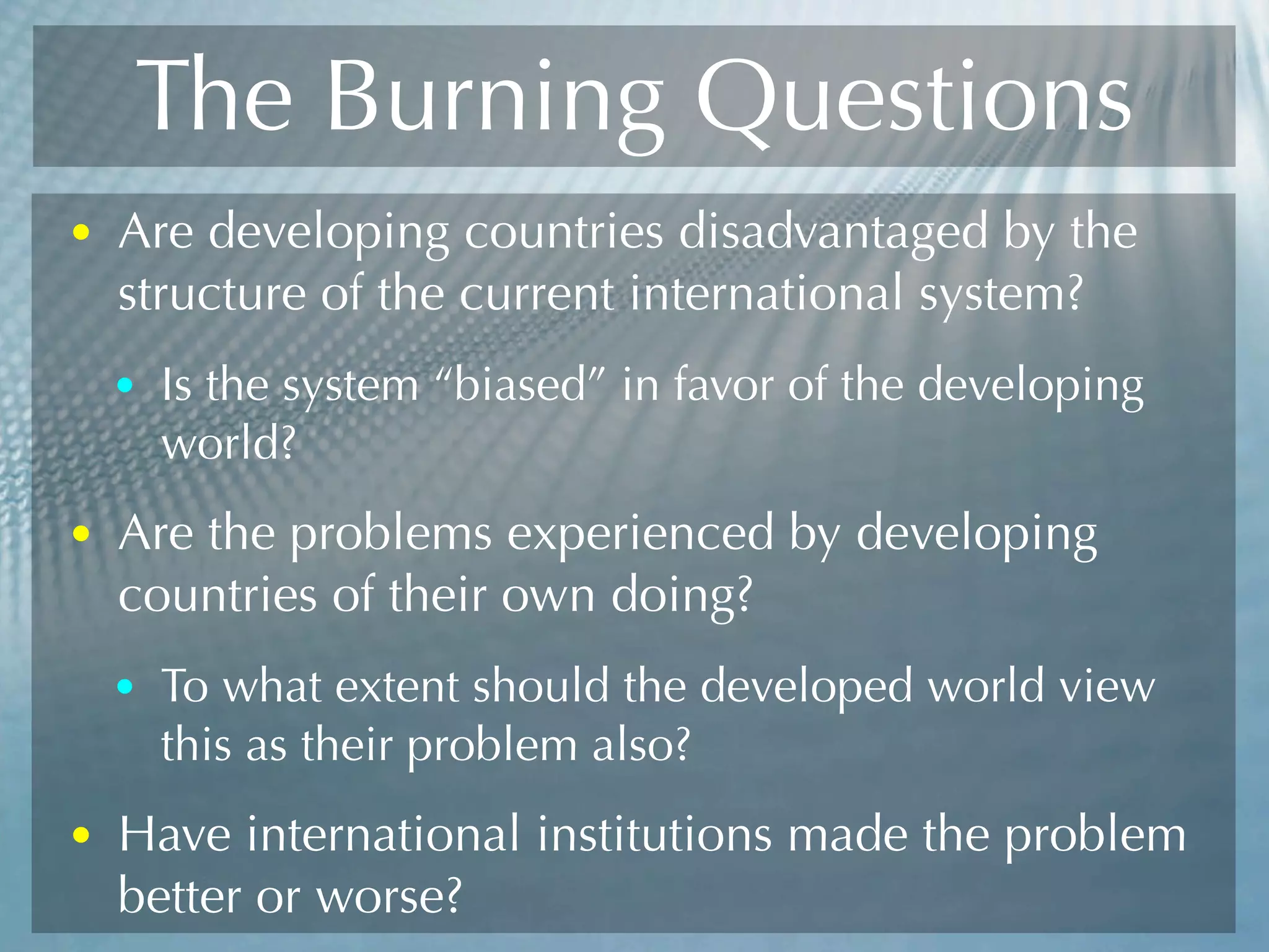 North-South Divide (Analysis) | PDF