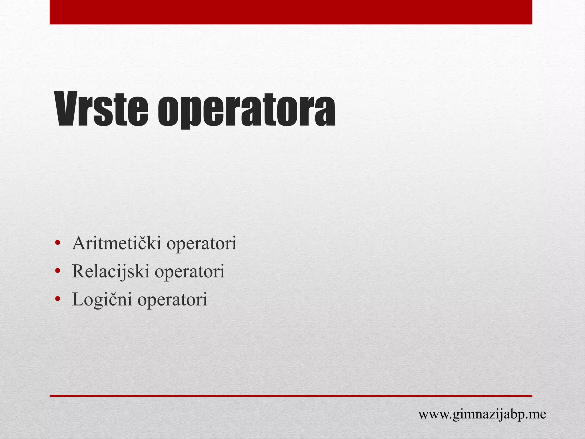 Operatori u programiranju | PDF