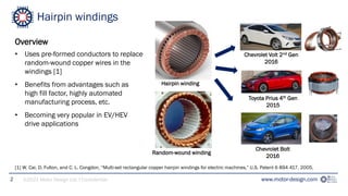 Modelling and optimisation of electric motors with hairpin windings | PPT