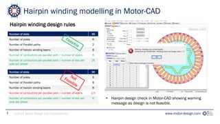 Modelling and optimisation of electric motors with hairpin windings | PPT