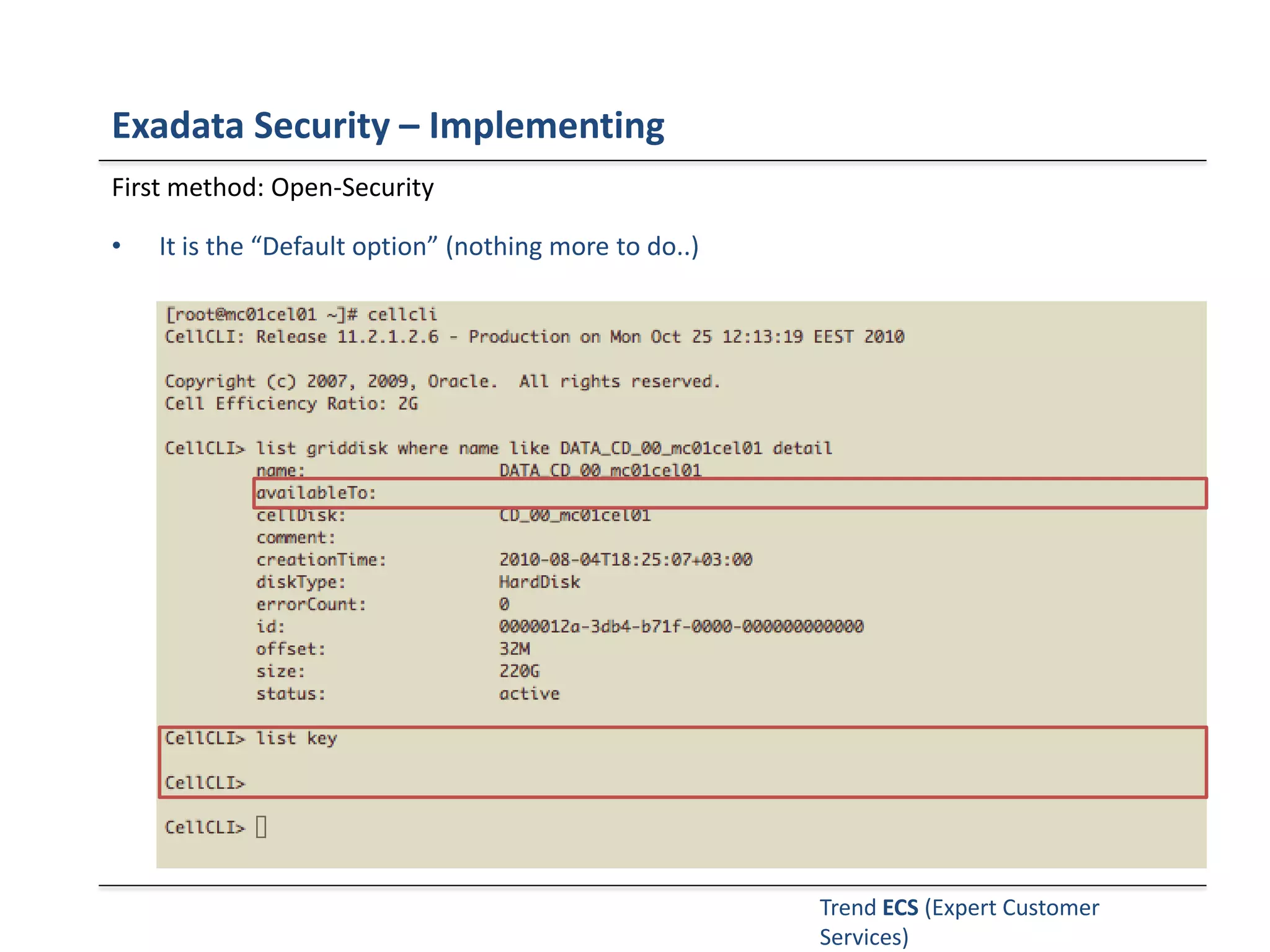 6 Oracle Exadata Security Trend Ecs Final Ppt