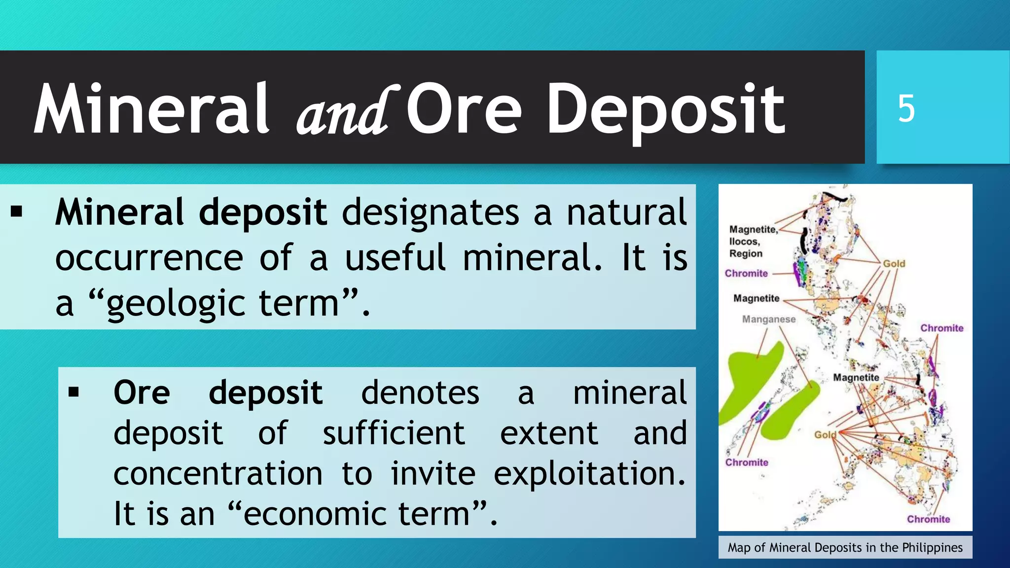 Ore Minerals (How it is found, mined, and processed for human use) | PDF