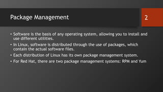 6 - Package Management in Red Hat | PPT