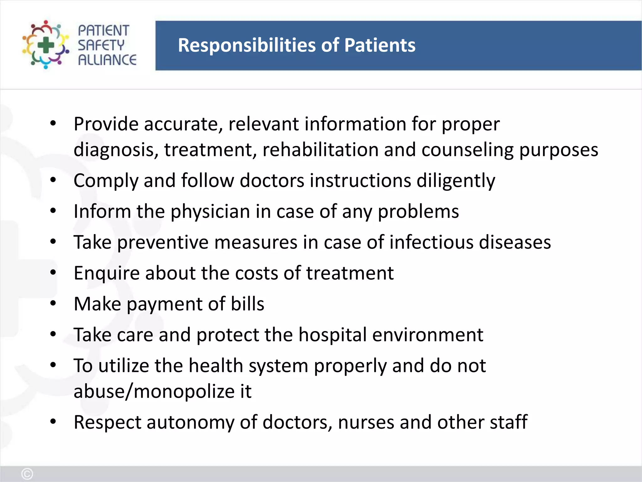 6 patients' rights & responsibilities | PPTX | Healthcare Industry ...