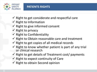 6 patients' rights & responsibilities | PPTX | Healthcare Industry ...