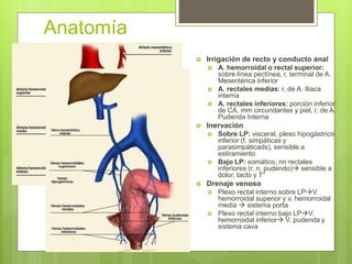 patologia anorectal benigna | PPTX