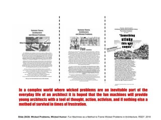 Wicked Problems, Wicked Humor: Fun machines as a Method to Frame Wicked ...