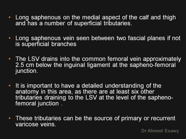 6 peripheral venous duplex superfiscial venous system in lower limb ...