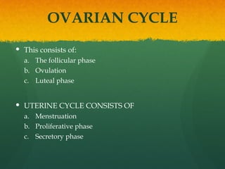 PHYSIOLOGY and detail OF THE MENSTRUAL CYCLE.ppt