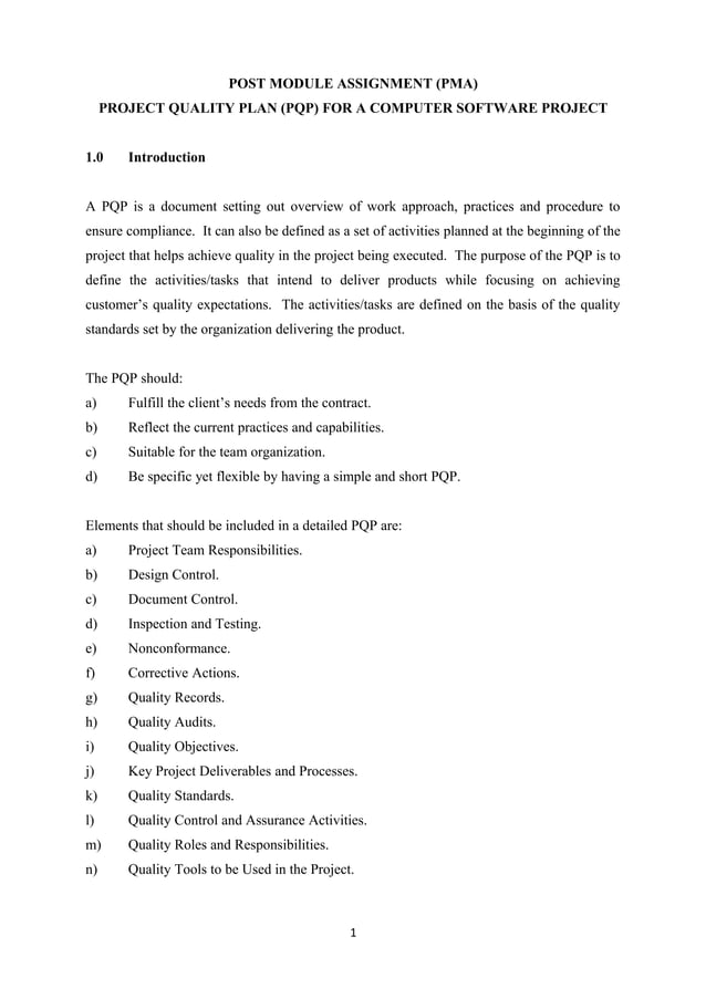 6 pma salehuddin - pqp & 3 core process procedures | PDF