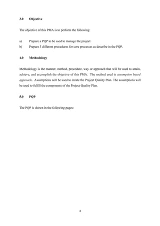 6 pma salehuddin - pqp & 3 core process procedures | PDF