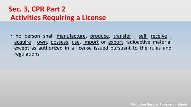 PNRI Licensing.pptx | Business | Business and Finance