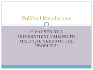 6 political revolutions | PPT