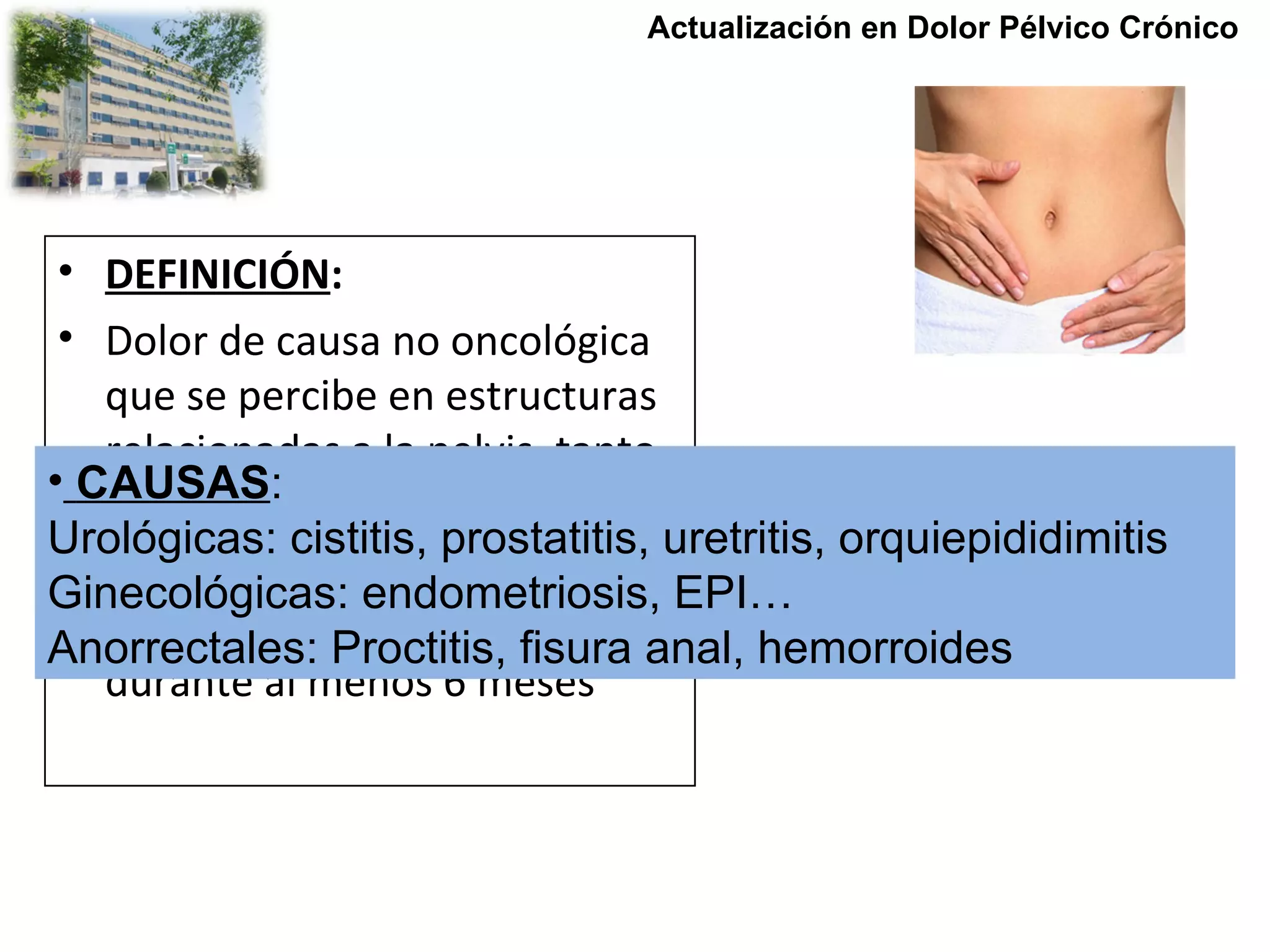 6 ponencia dolor pelvico cronico 97-03 | PPT | Descarga Gratuita