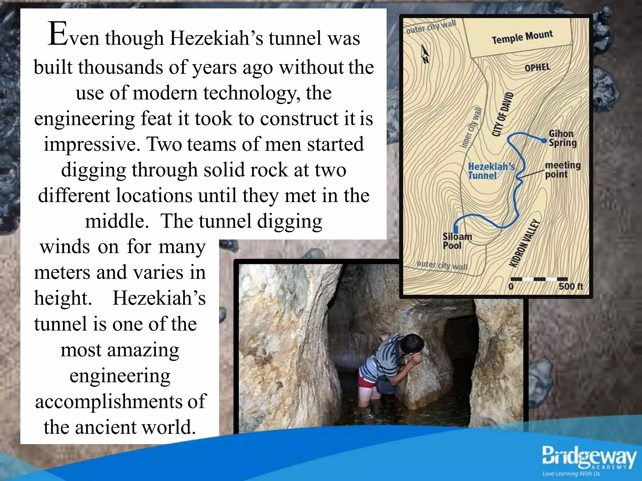 6. Pool of Siloam & Hezekiah's Tunnel | PPT