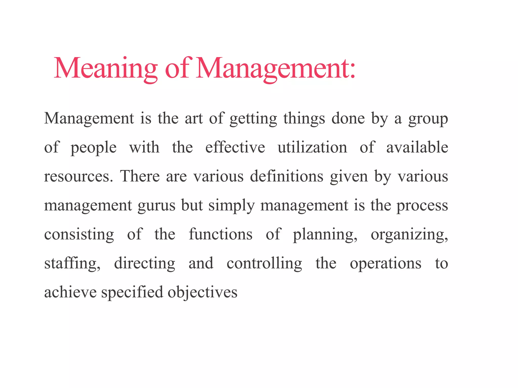 Levels of Management | PPTX