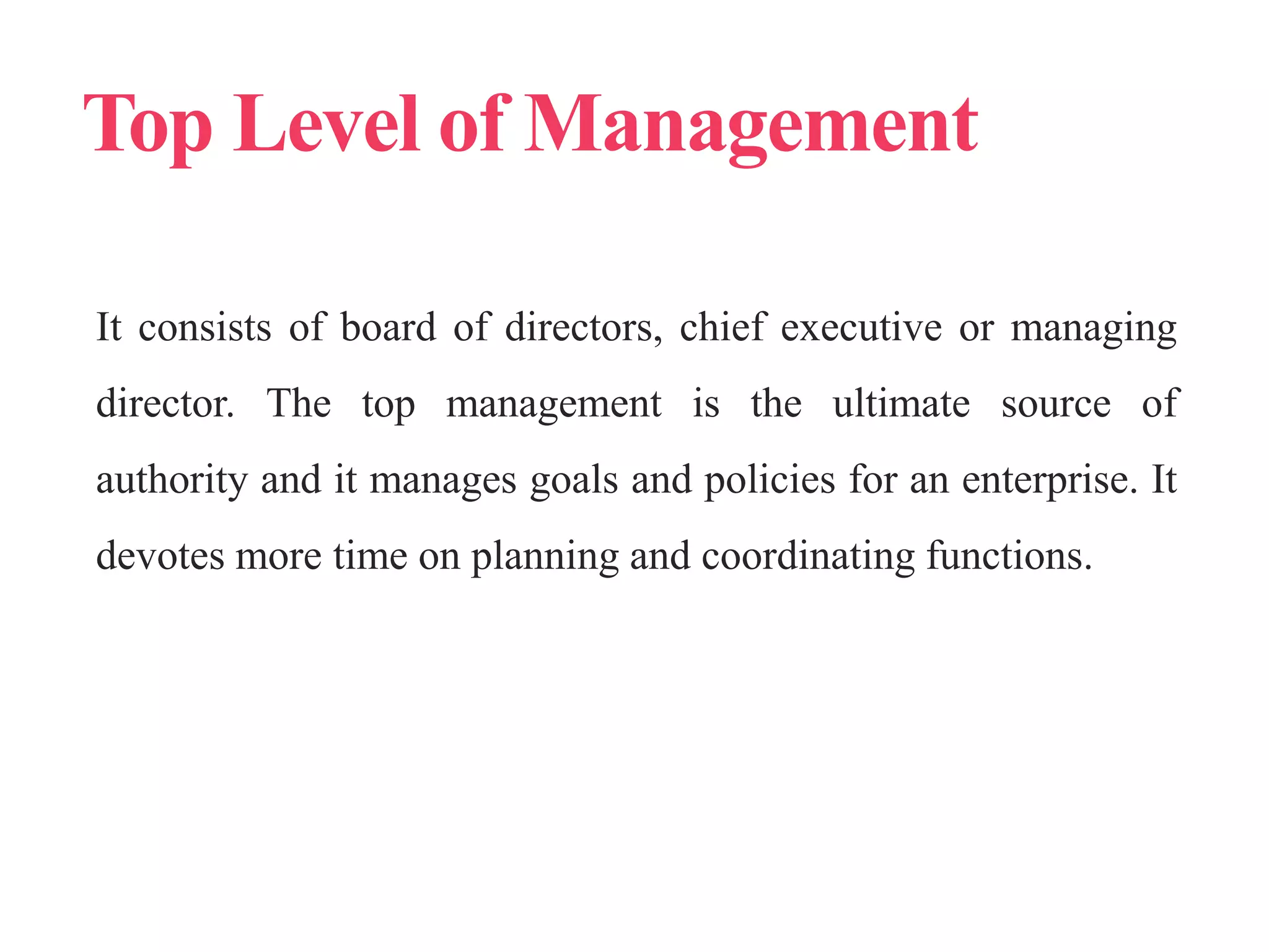 Levels of Management | PPTX