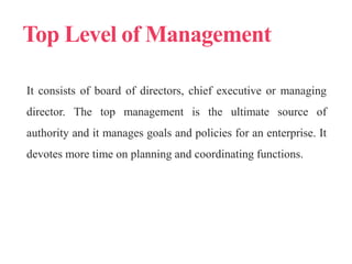Levels of Management | PPT