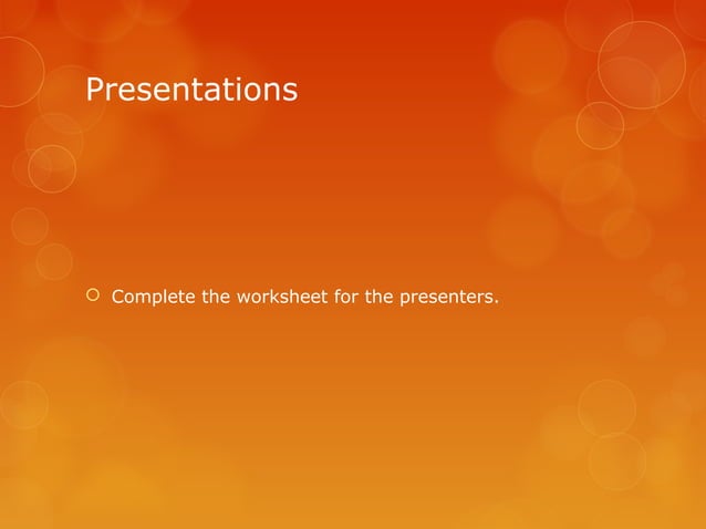 6. practice presentations | PPT