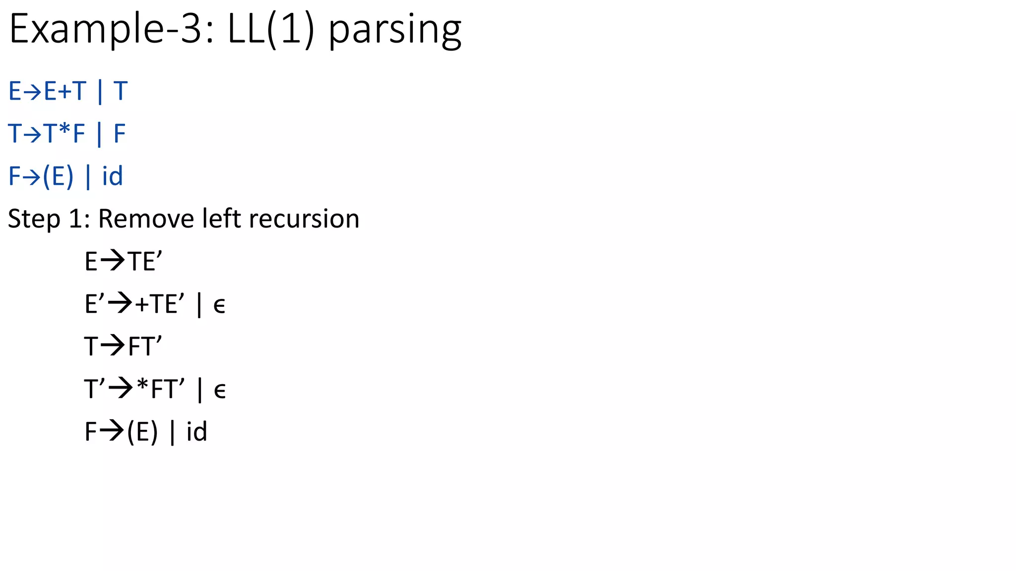 6-Practice Problems - LL(1) parser-16-05-2023.pptx