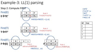 6-Practice Problems - LL(1) parser-16-05-2023.pptx