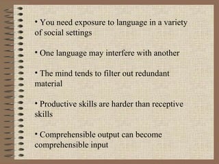 6. Principles About Language Acquisition | PPT | Education