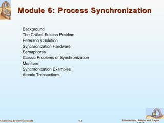 6.Process Synchronization | PPT