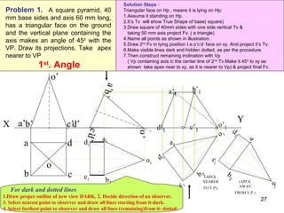 6 projections of lines, points, planes | PPT